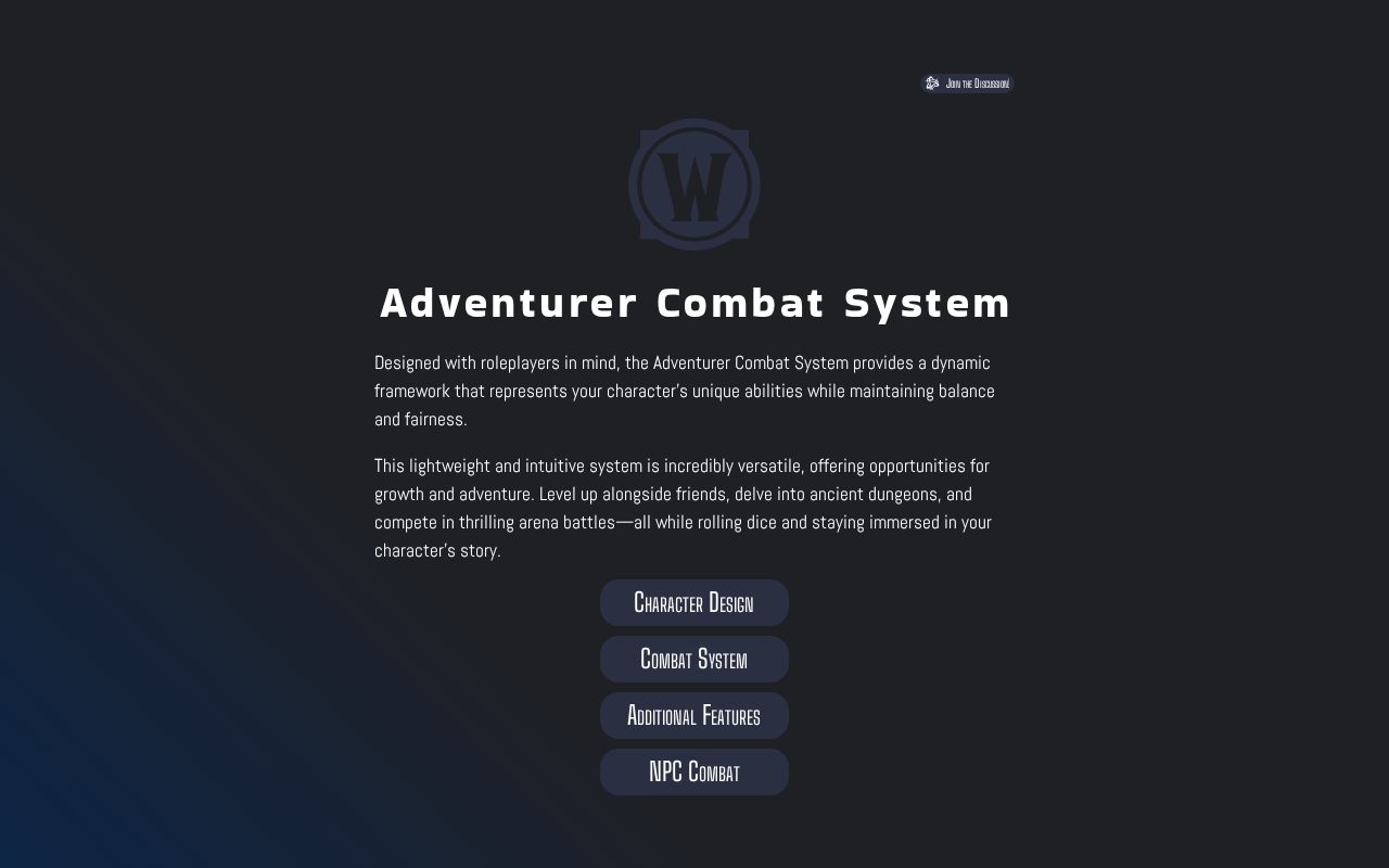 Adventurer Combat System